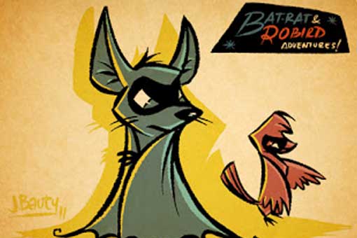 Presentamos el Webcómic: Bat-rat and Robird Adventures!