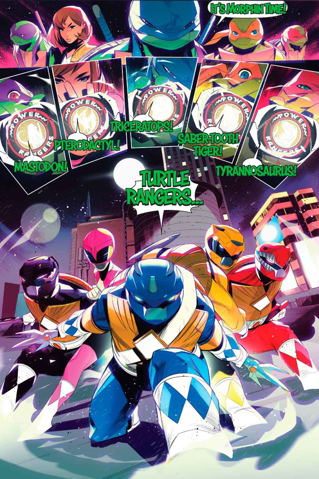 Explicación de por qué las tortugas ninja son los nuevos Power Rangers