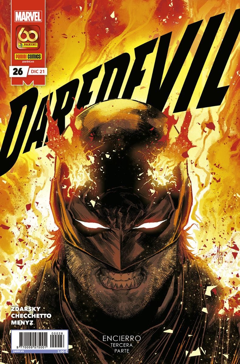 Reseña MARVEL Daredevil nº 26 - Encierro Tercera parte