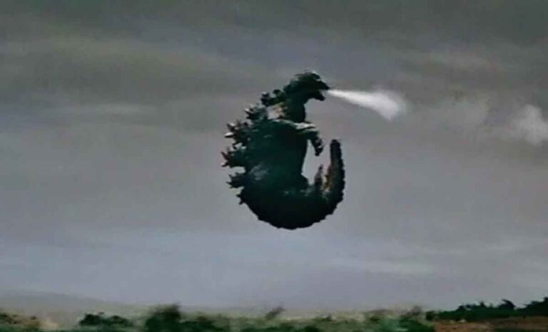 Godzilla puede volar pero nunca más debería hacerlo