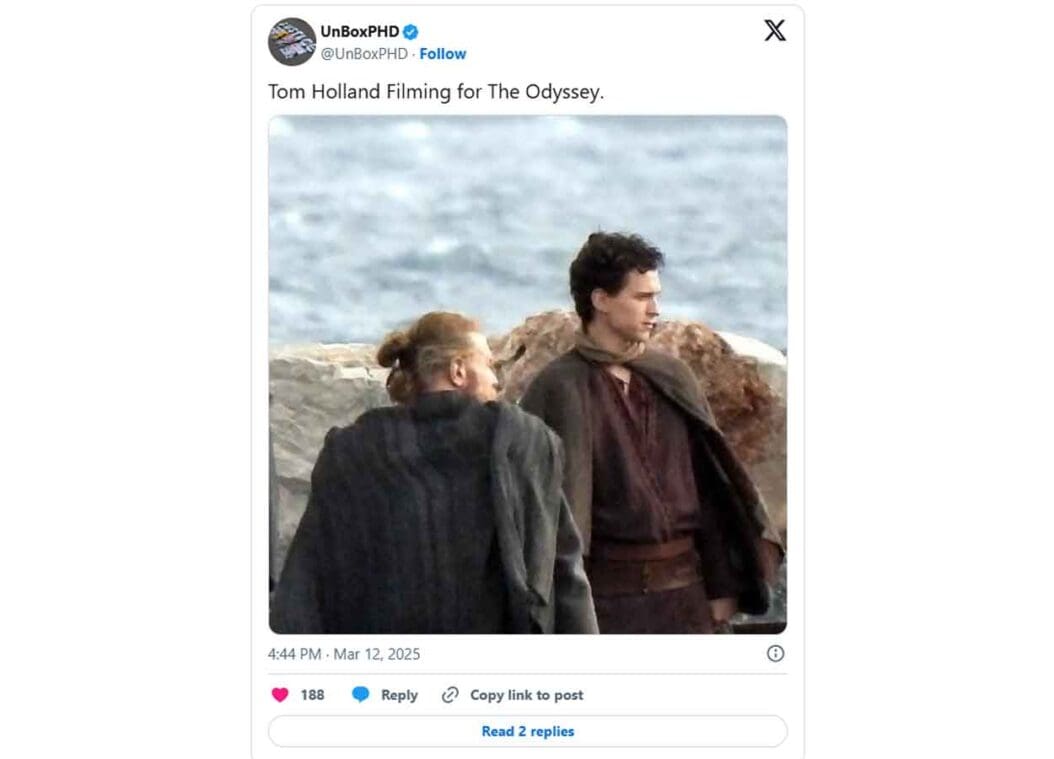 The Odyssey (2026) ¡Primeras imágenes de Tom Holland!