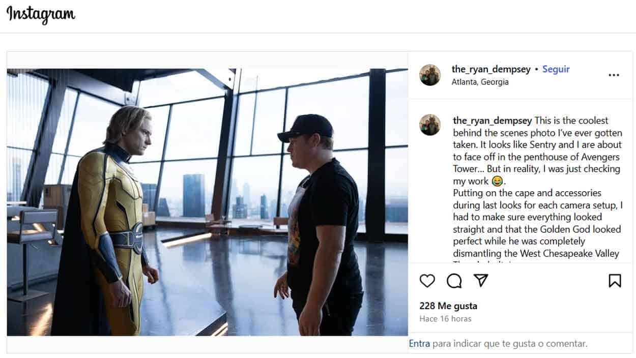 Primera imagen oficial de Sentry en Thunderbolts | Marvel | Cinemascomics.com