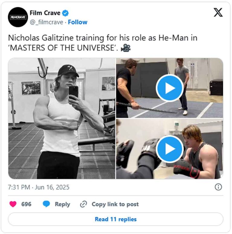 Nicholas Galitzine muestra su duro entrenamiento para ser He-Man en Masters of the Universe ...